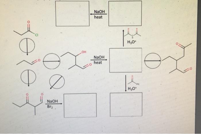 Solved NaOH heat H2O OH NaOH heat "ON H2O NaOH Br2 | Chegg.com