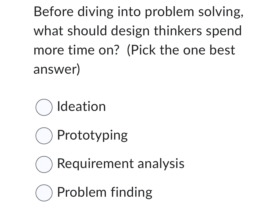 Solved Before diving into problem solving, what should | Chegg.com