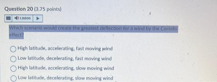 Solved Which scenario would create the greatest deflection | Chegg.com