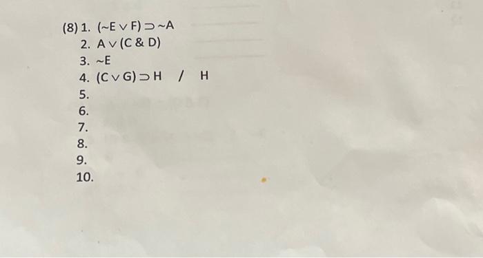 Part II: Provide a proof for each argument. The empty | Chegg.com