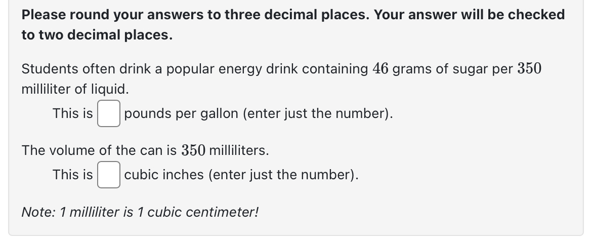 [Solved]: Please round your answers to three decimal places.