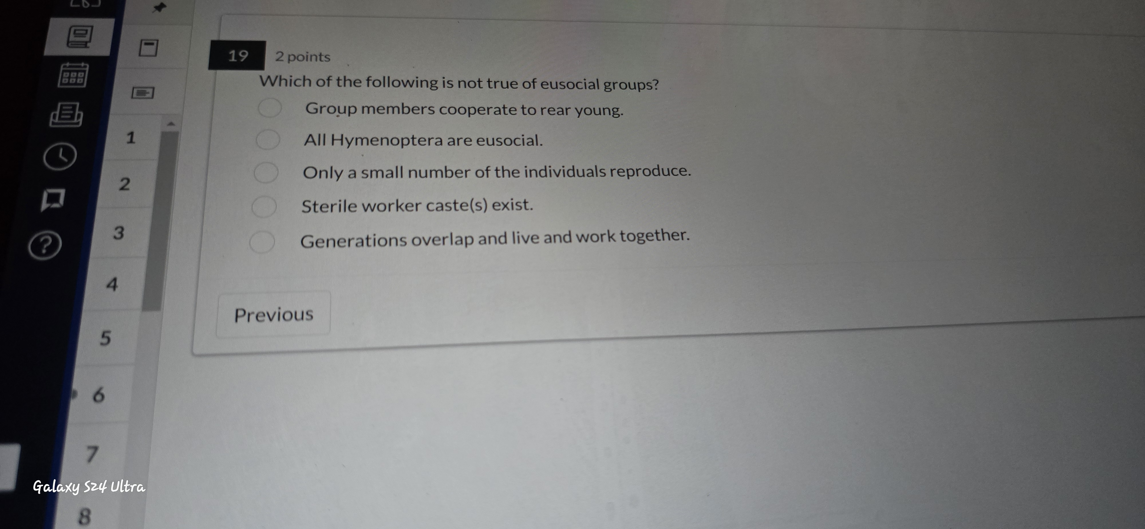 Solved 192 ﻿pointsWhich of the following is not true of | Chegg.com