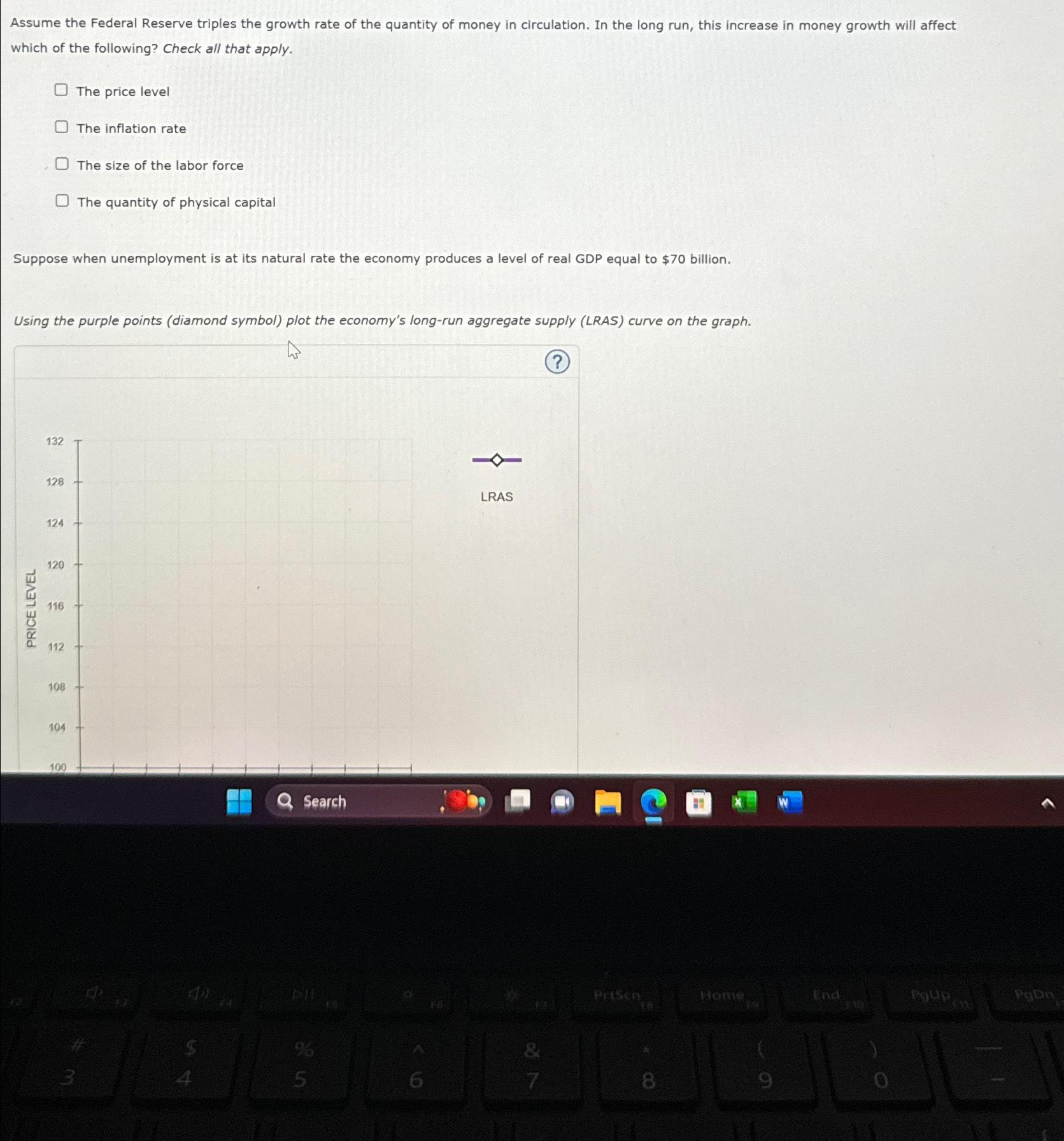 Solved Assume the Federal Reserve triples the growth rate of | Chegg.com