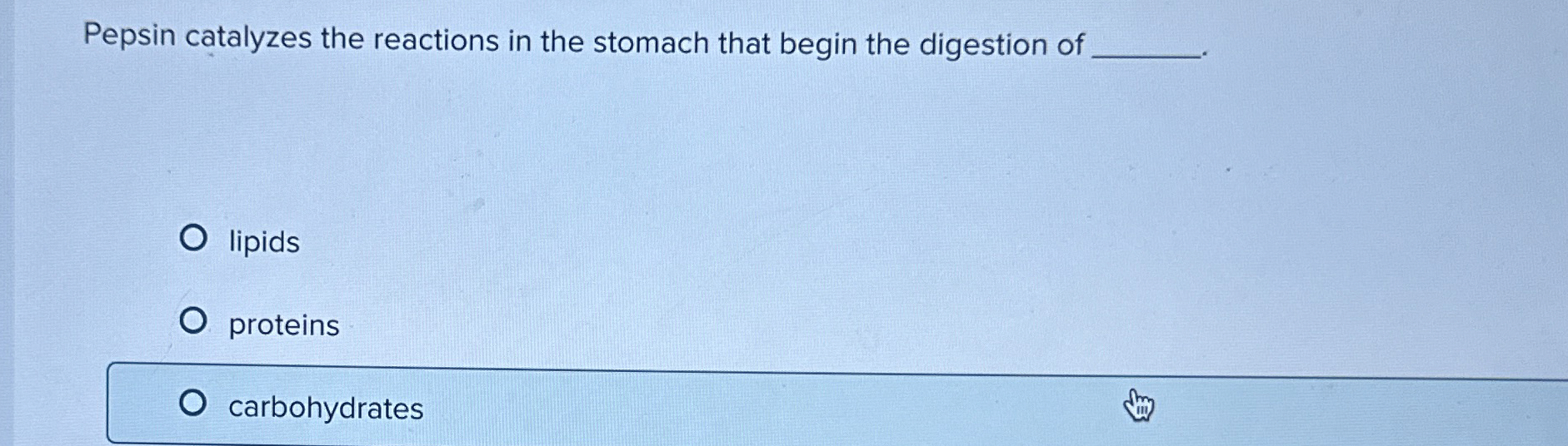 Solved Pepsin catalyzes the reactions in the stomach that | Chegg.com