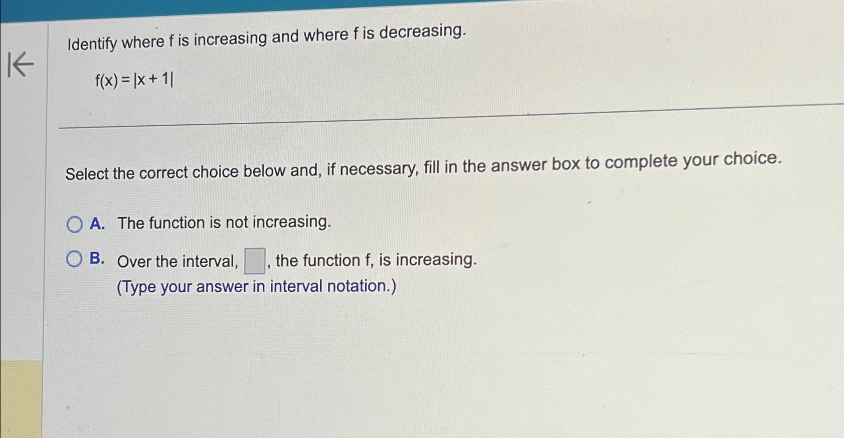 Solved Identify where f ﻿is increasing and where f ﻿is | Chegg.com