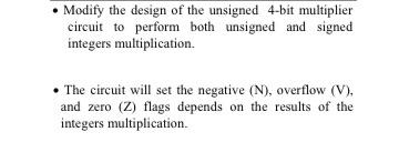 Solved Design a 4-bit full multiplier circuit (gate level) | Chegg.com