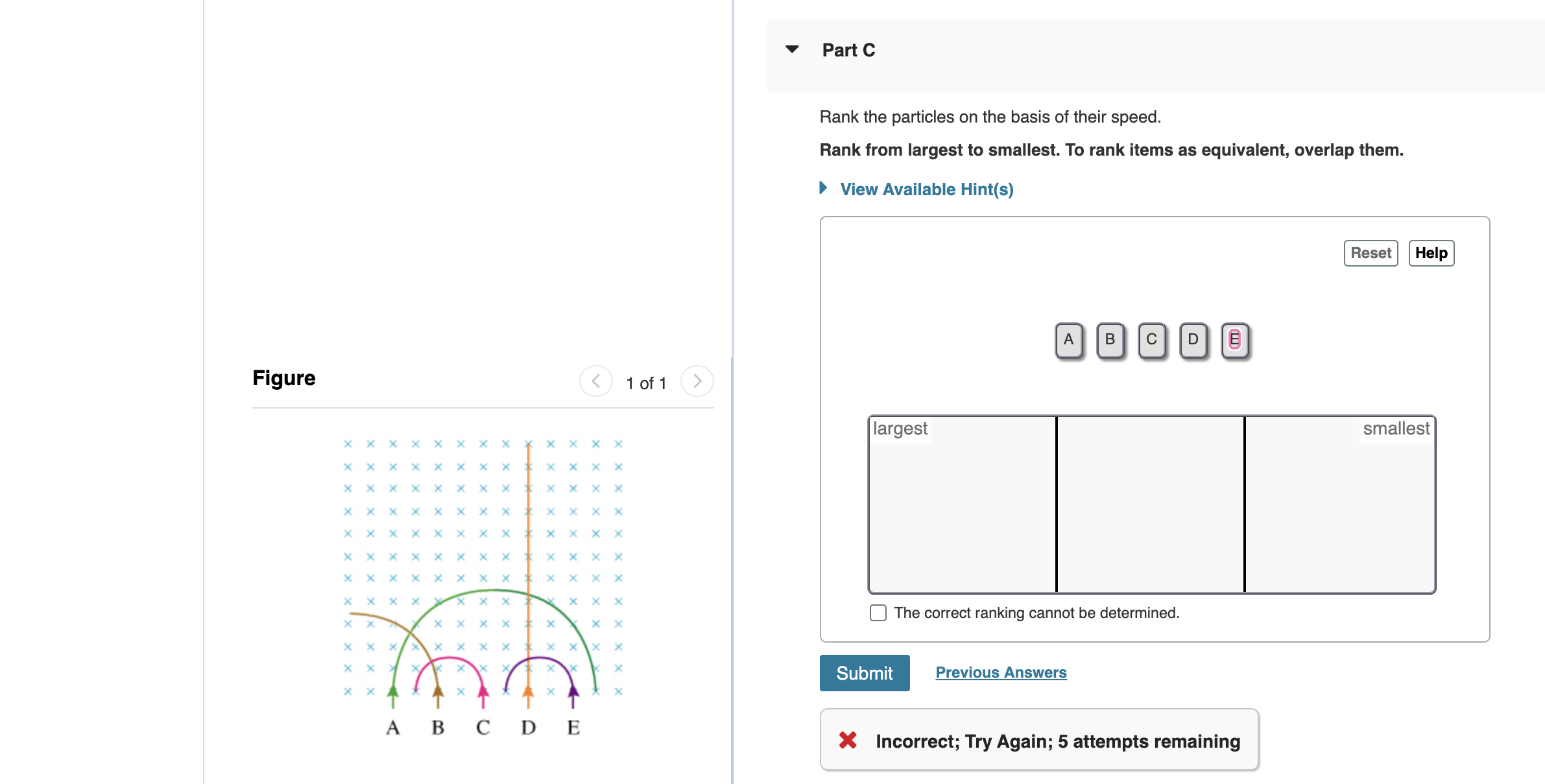 Solved solve Part CRank the particles on the basis of their | Chegg.com