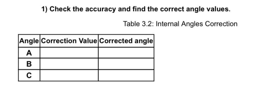 Check the accuracy and find the correct angle | Chegg.com