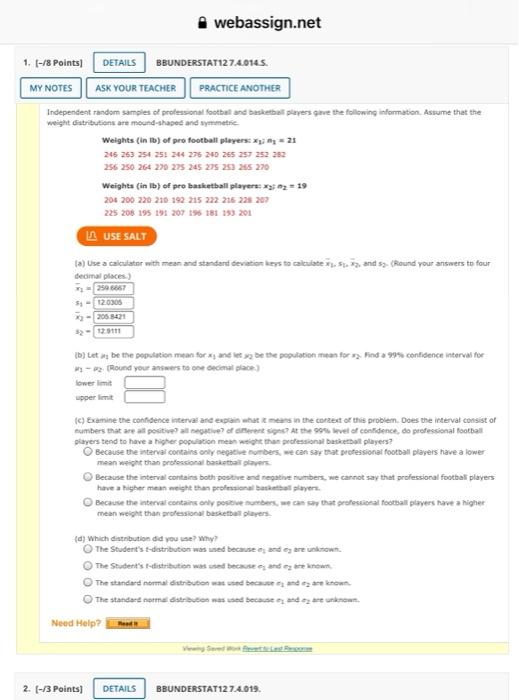 Solved webassign.net 1. (-/8 Points DETAILS | Chegg.com