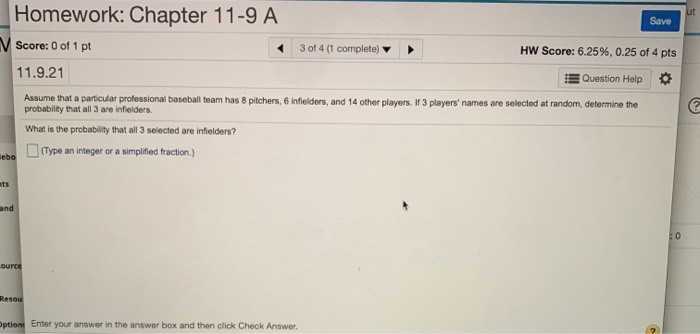 Solved ut Save Homework: Chapter 11-9 A Score: 0 of 1 pt 3 | Chegg.com