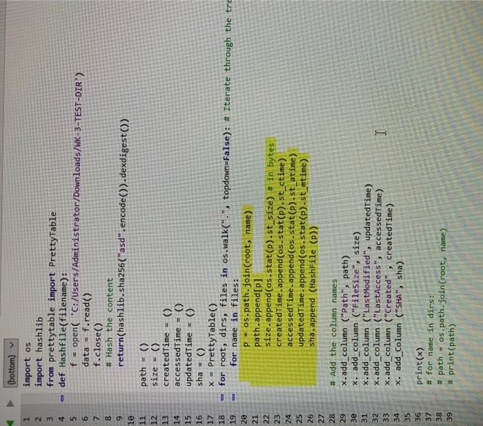 Solved any idea why the highlighted appends aren't | Chegg.com