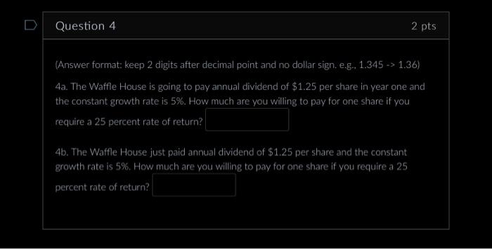 Solved (Answer format: keep 2 digits after decimal point and | Chegg.com
