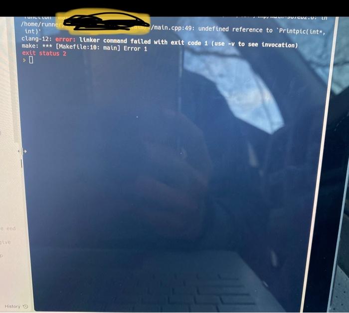Solved /home/runner int)' clang-12: error: Linker command | Chegg.com