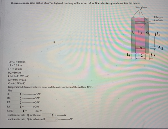 Solved The representative cross section of an 7 m-high and | Chegg.com