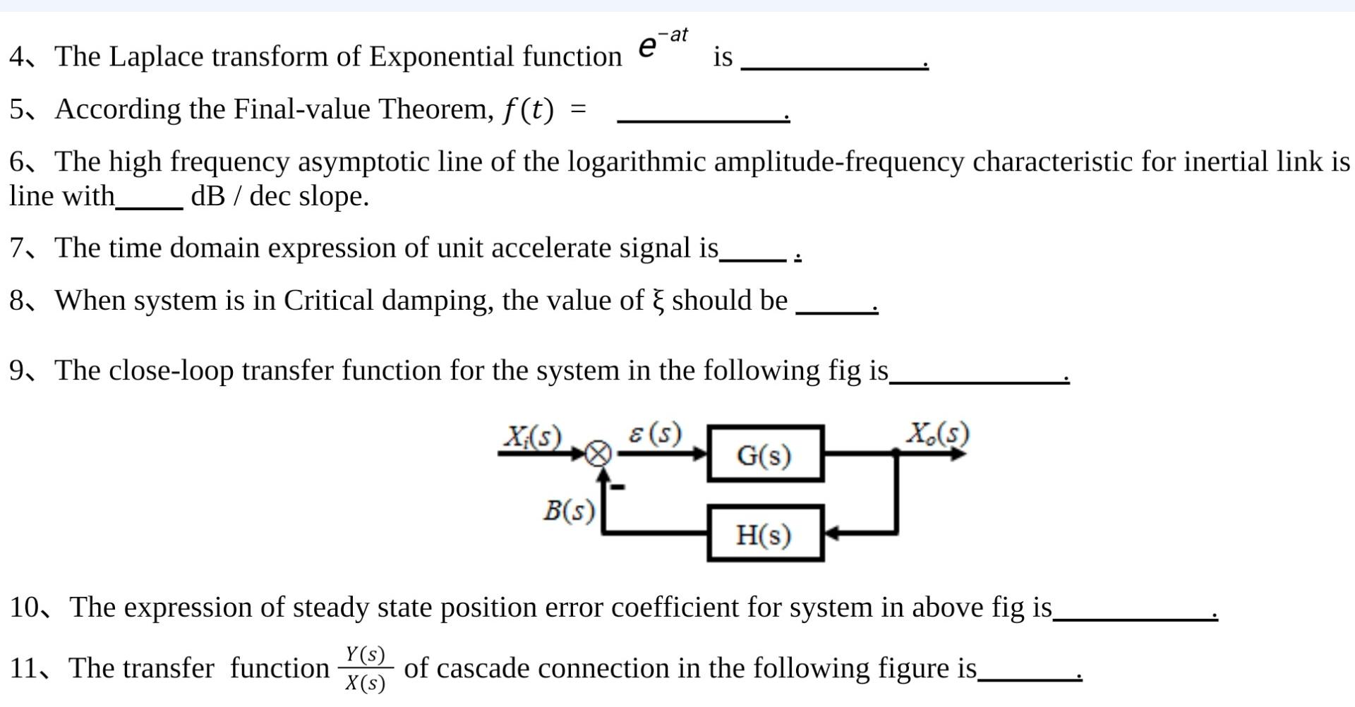 Solved = 4. The Laplace transform of Exponential function e | Chegg.com
