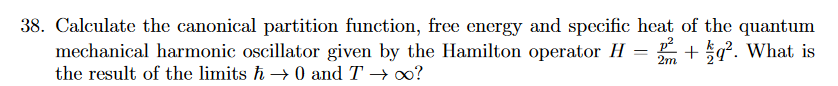 Solved Calculate the canonical partition function, free | Chegg.com Solved Calculate the canonical partition function, free | Chegg.com
