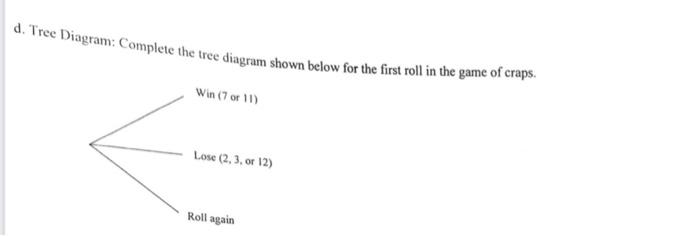 Solved Roll a pair of six-sided dice. If the sum is 7 or 11 | Chegg.com