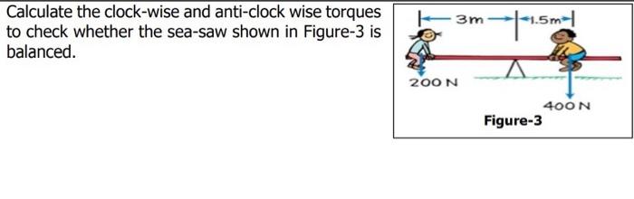 Solved Calculate the clock-wise and anti-clock wise torques | Chegg.com