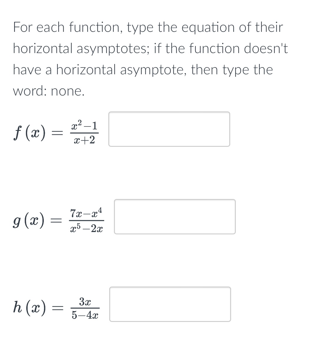 Solved For each function, type the equation of their | Chegg.com