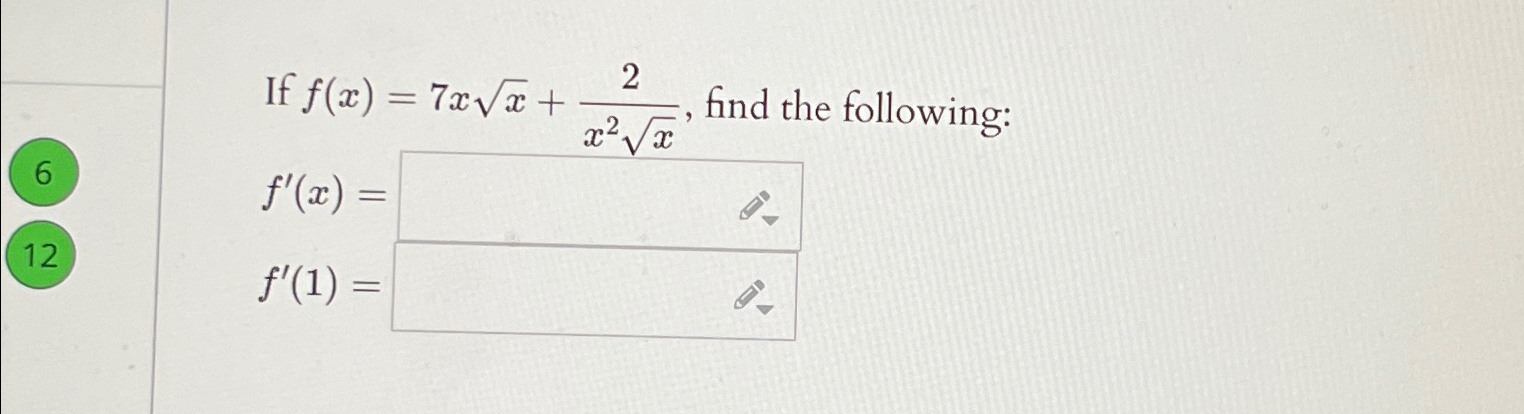 Solved If f(x)=7xx2+2x2x2, ﻿find the | Chegg.com