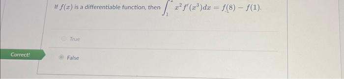 Solved If f(x) is a differentiable function, then | Chegg.com