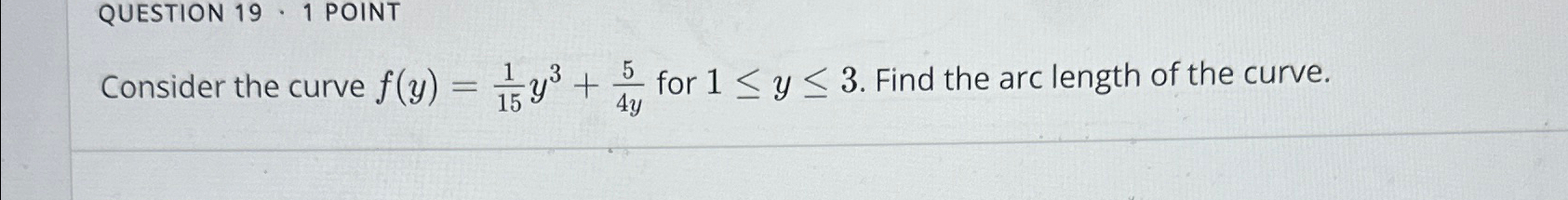 Solved QUESTION 19 * 1 POINTConsider the curve | Chegg.com Solved QUESTION 19 * 1 POINTConsider the curve | Chegg.com