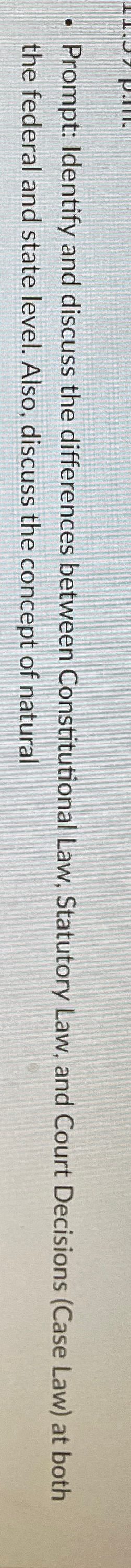 Solved Prompt: Identify and discuss the differences between | Chegg.com