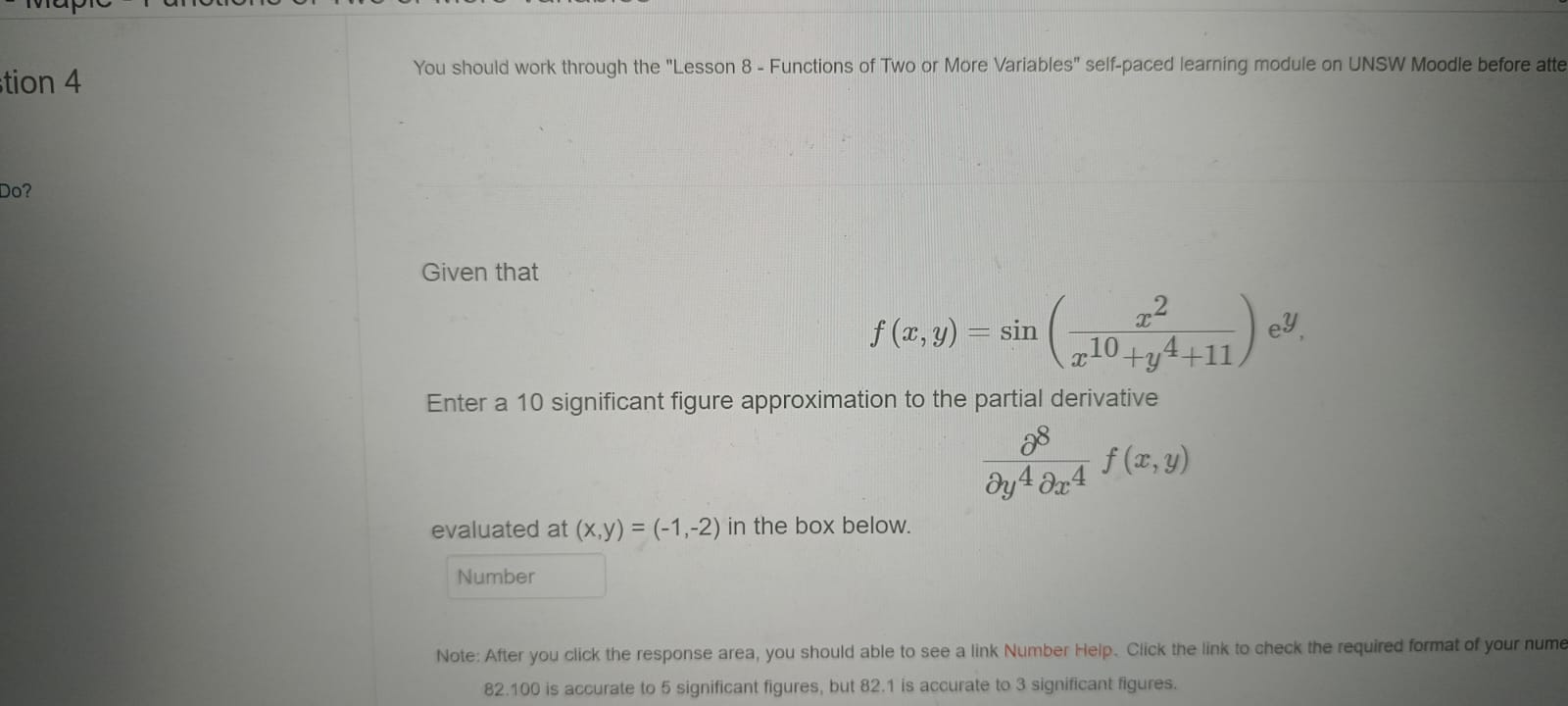 Solved You should work through the "Lesson 8 - ﻿Functions of | Chegg.com