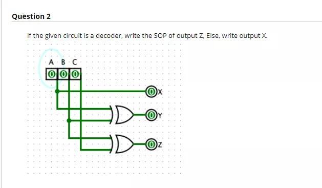Solved if the given circuit is a decoder, write the SOP | Chegg.com