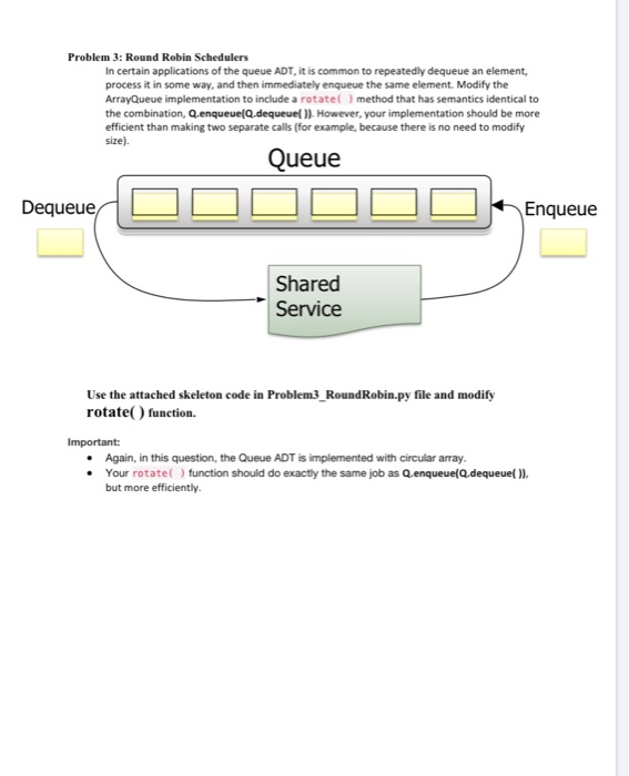 Solved Problem 3: Round Robin Schedulers In certain | Chegg.com