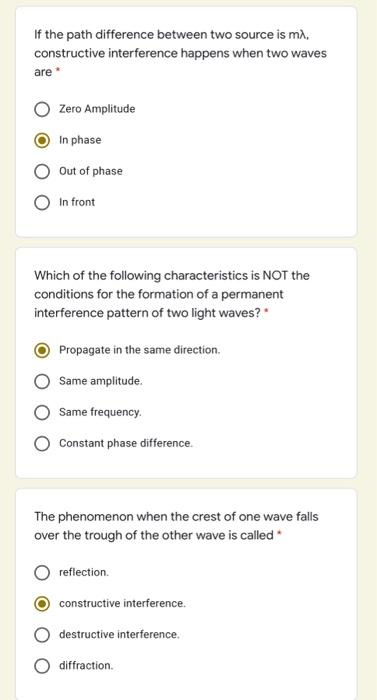 Solved If the path difference between two source is mi. | Chegg.com