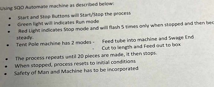 Solved Using SQO Automate machine as described below:Start | Chegg.com
