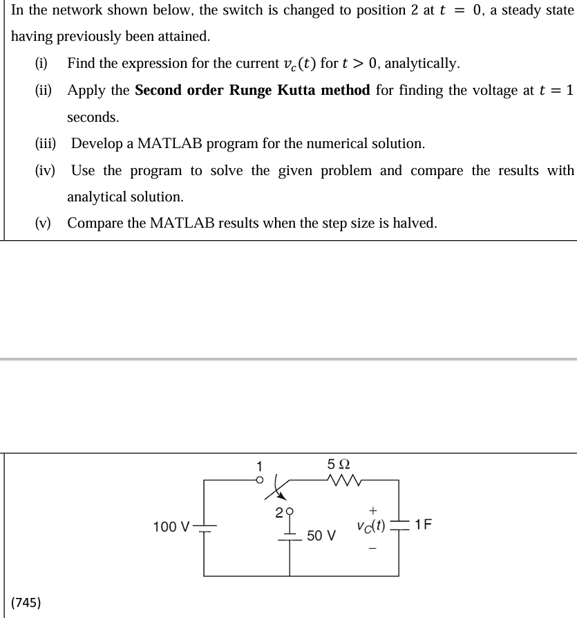Solved In the network shown below, the switch is changed to | Chegg.com