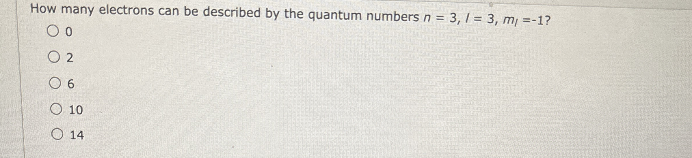 How many electrons can be described by the quantum | Chegg.com
