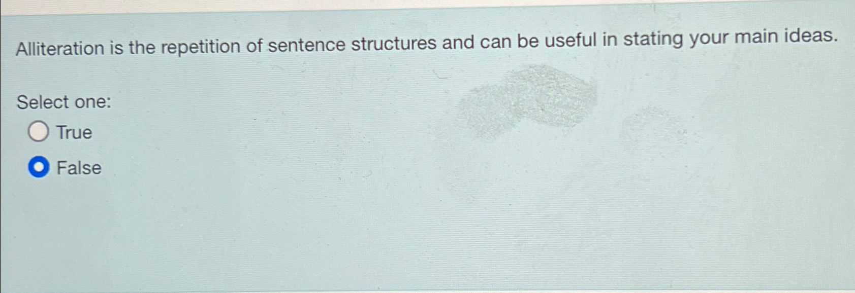 Solved Alliteration is the repetition of sentence structures | Chegg.com