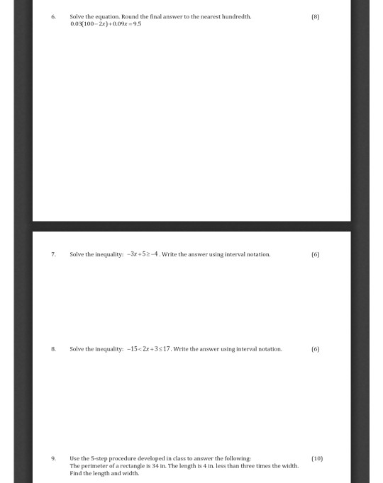 Solved Show all necessary work Unsupported work will not | Chegg.com