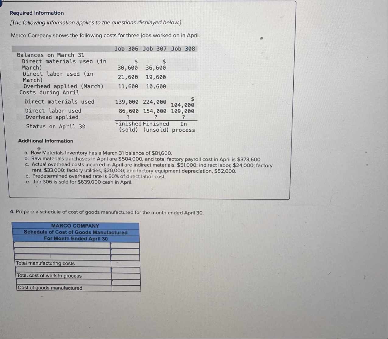 Solved Required information[The following information | Chegg.com