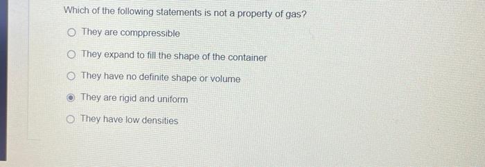 Solved Which of the following statements is not a property | Chegg.com