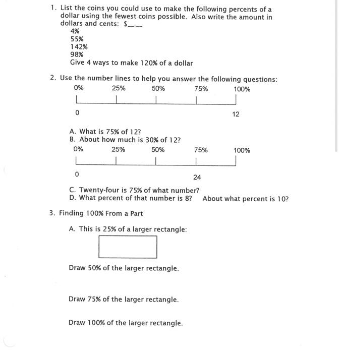 Solved 1. List the coins you could use to make the following | Chegg.com