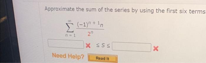 Solved Find the sum of the convergent series. | Chegg.com