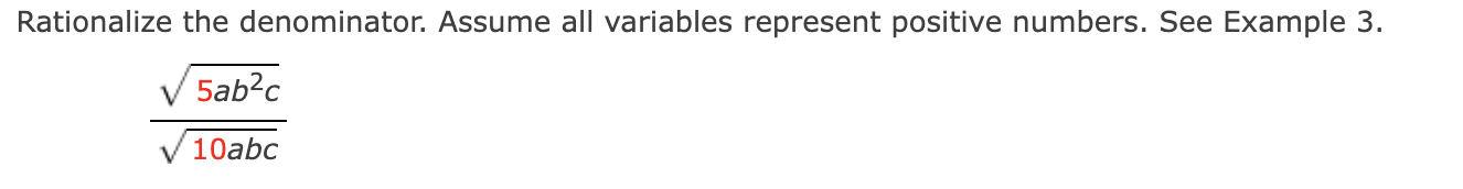 Solved Rationalize the denominator. Assume all variables | Chegg.com