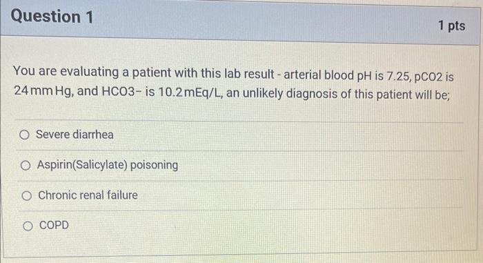 Solved You are evaluating a patient with this lab result - | Chegg.com