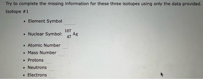 Solved Try to complete the missing information for these | Chegg.com