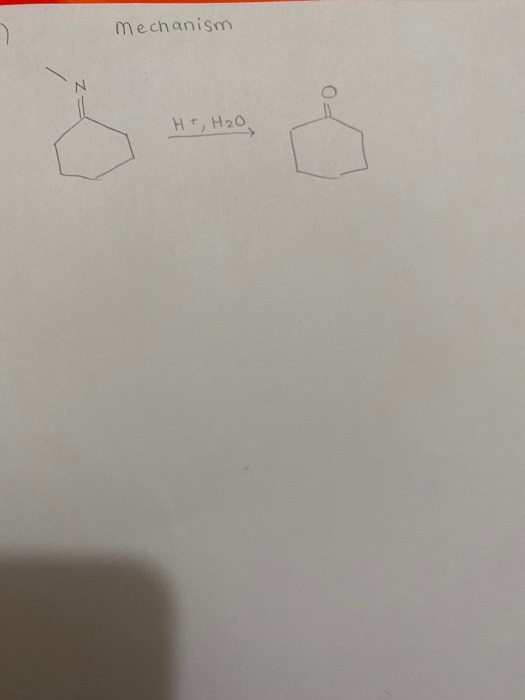 Solved Mechanism H + H2O | Chegg.com