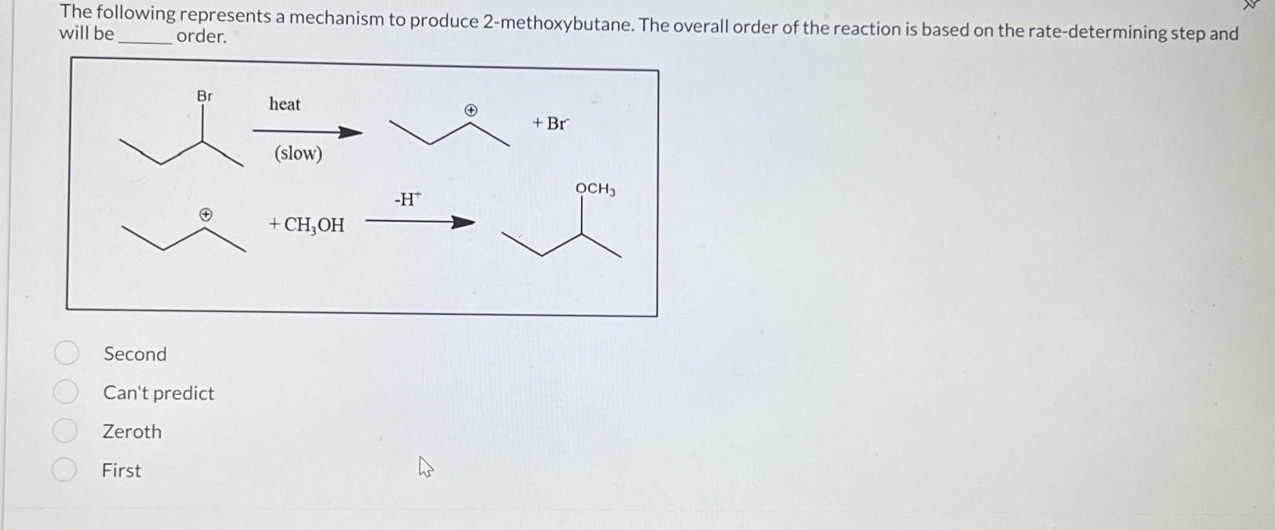 Solved The following represents a mechanism to produce | Chegg.com