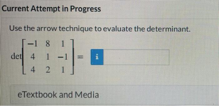 Solved Current Attempt in Progress Use the arrow technique | Chegg.com