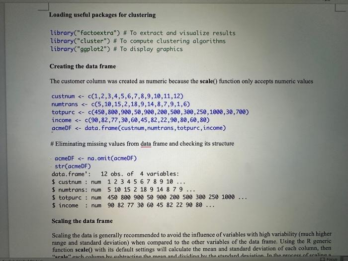 What is Cluster Analysis? Cluster analysis is a | Chegg.com