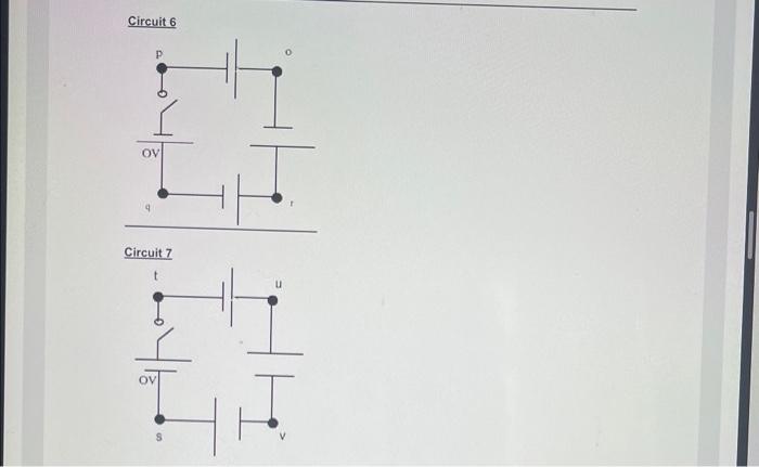 Solved For circuits 3 through 7. PREDICT the potentials at | Chegg.com