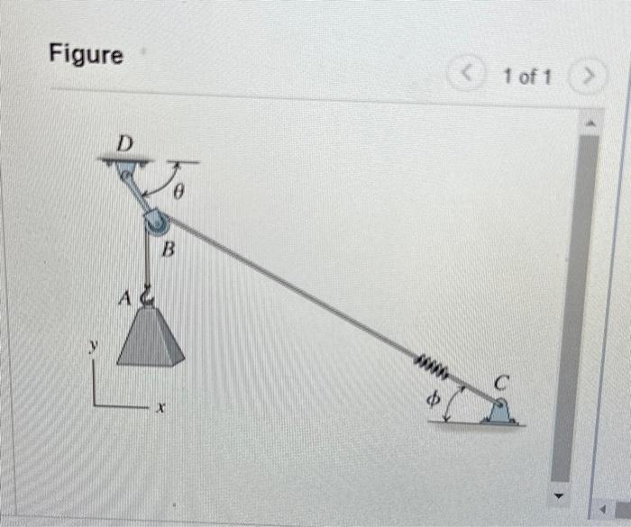 Solved FigureThe cable segment attached to the spring is at | Chegg.com