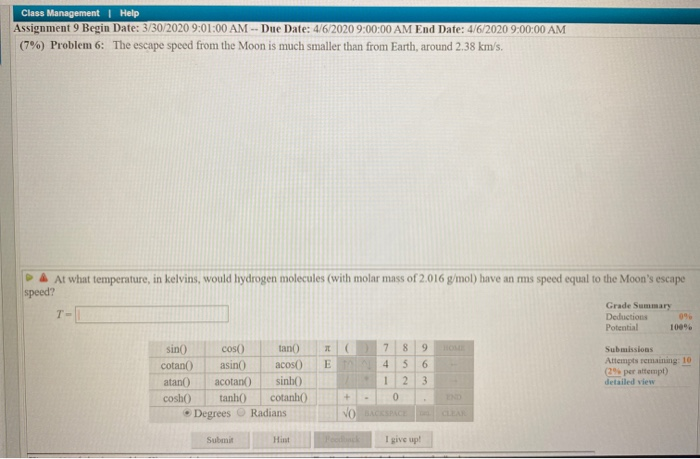 Solved Class Management | Help Assignment 9 Begin Date: | Chegg.com